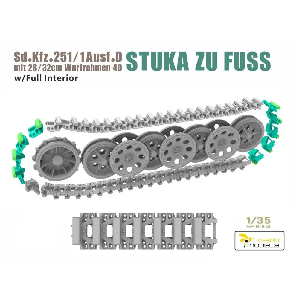 Vespid Models: Sd.Kfz.251/1 Ausf.D - with 28/32cm Launch Frame 40 Stuka ...