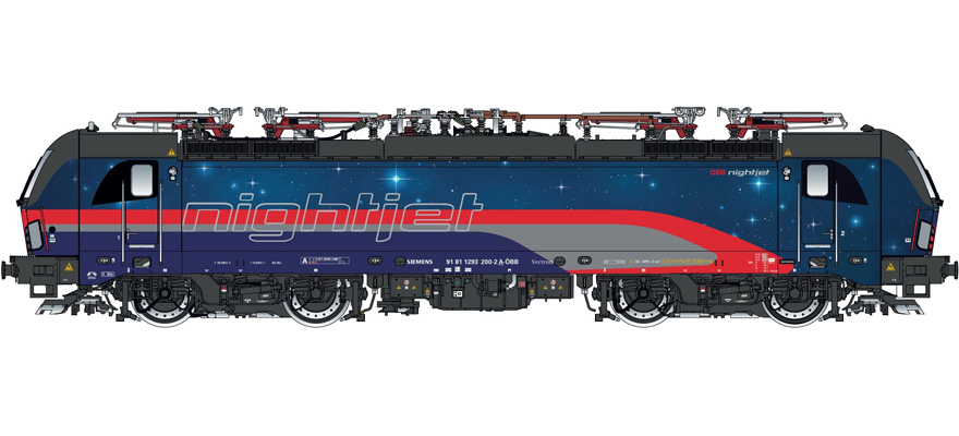 Lsmodels : Locomotive électrique Siemens Vectron MS Nightjet 91 81 1293 ...