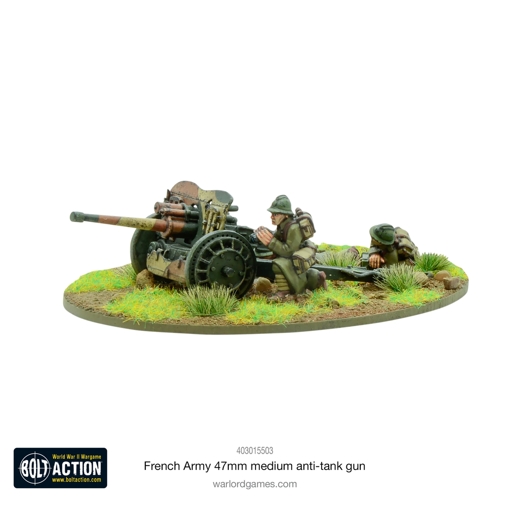 Bolt Action : French Army 47mm Medium Anti-Tank Gun | Hobby2000 Modélisme