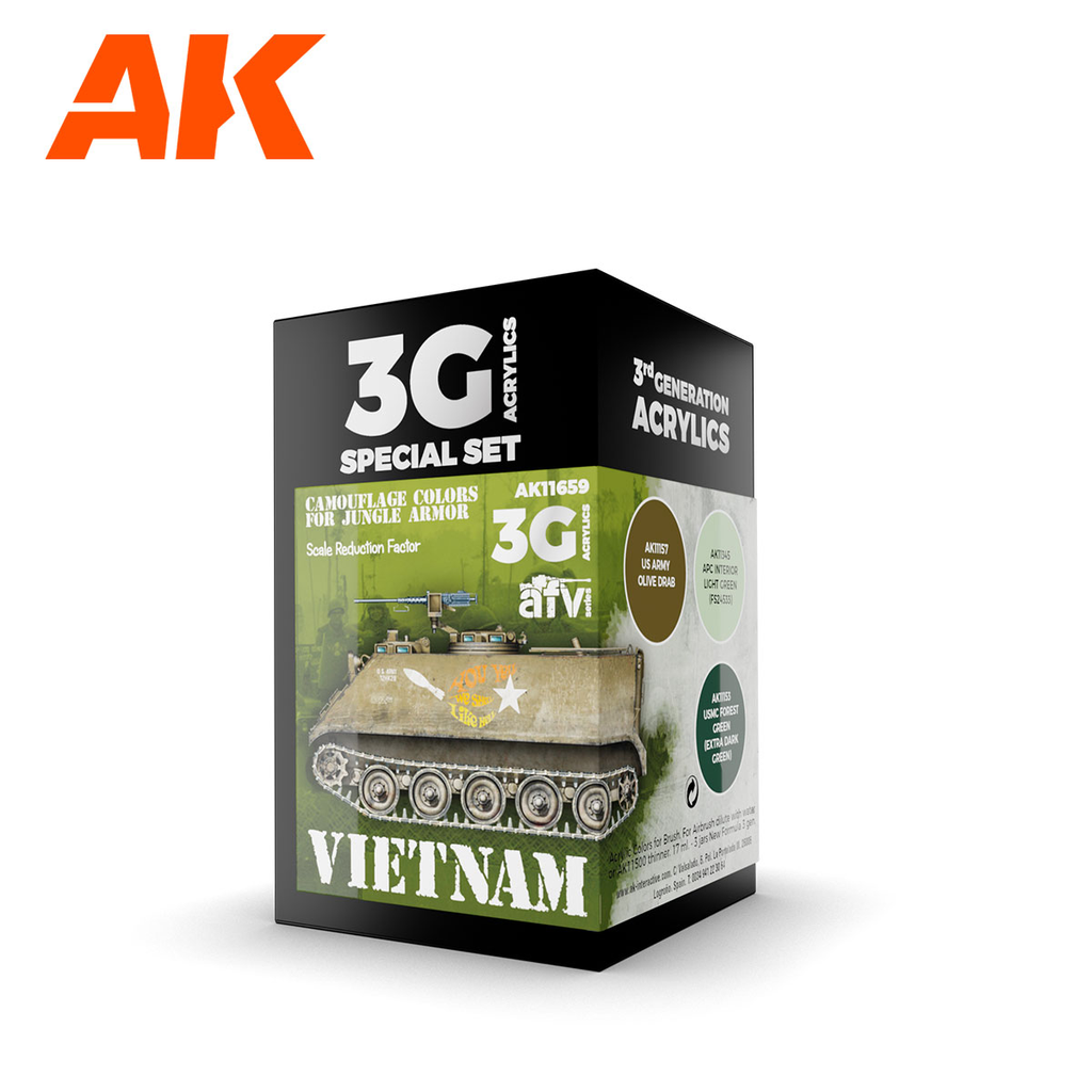 AK : Vietnam Camouflage Colors For jungle colors | Hobby2000 Modélisme