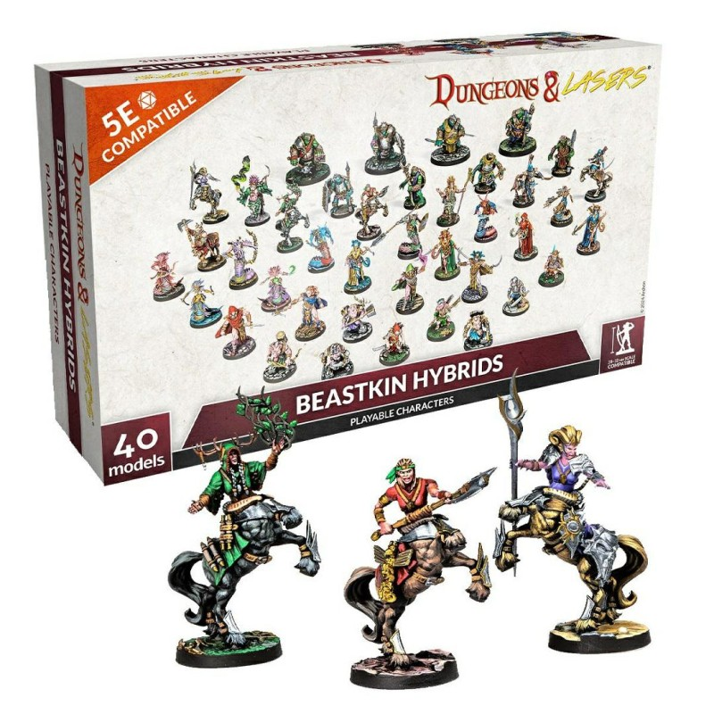Dungeon & Laser : Beastkin Hybrids - Pack de 40 figurines │ Dungeons ...