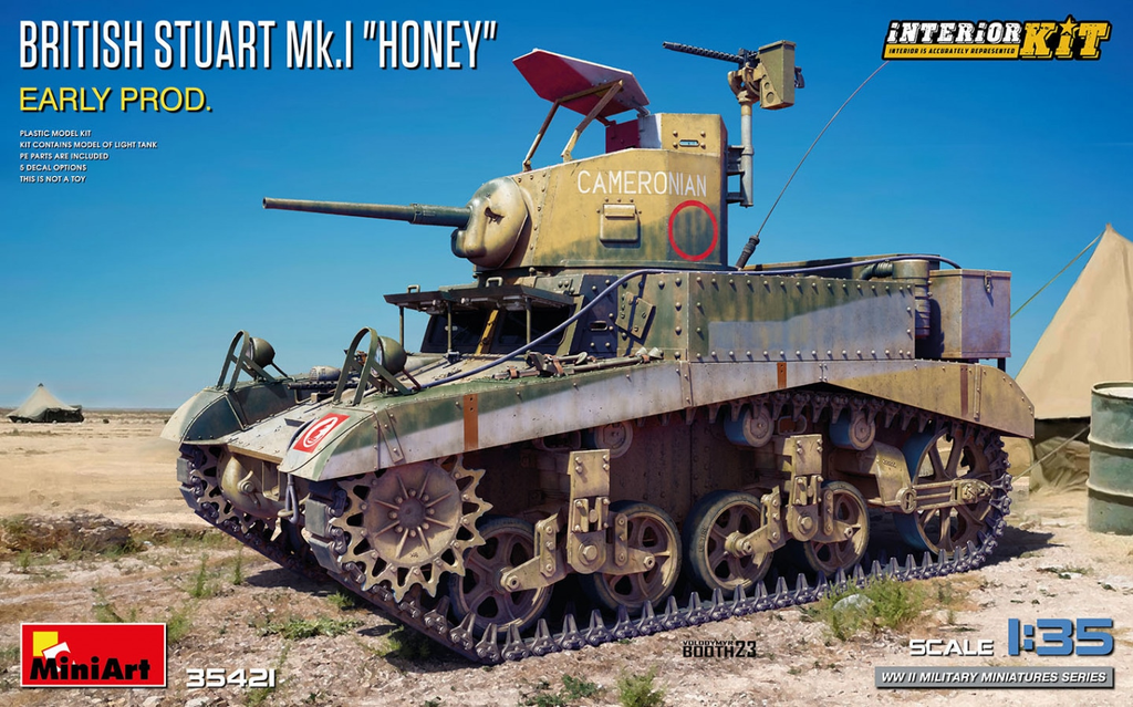 MiniArt : British Stuart Mk.I "Honey" Early Prod. │ Interior Kit ...
