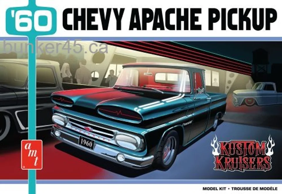 AMT : Chevy Apache Pickup "Kustom Kruisers" '60 | Hobby2000 Modélisme