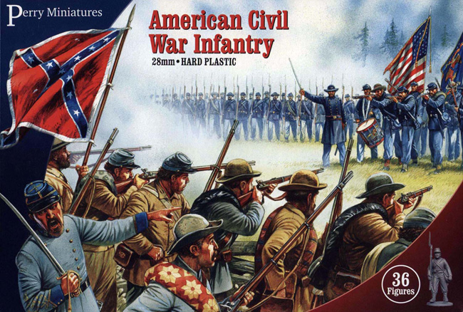 Perry Miniatures : Plastic American Civil War Infantry (36 figurines ...
