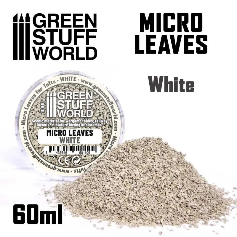 Green Stuff : Micro Leaves - White mix | Hobby2000 Modélisme