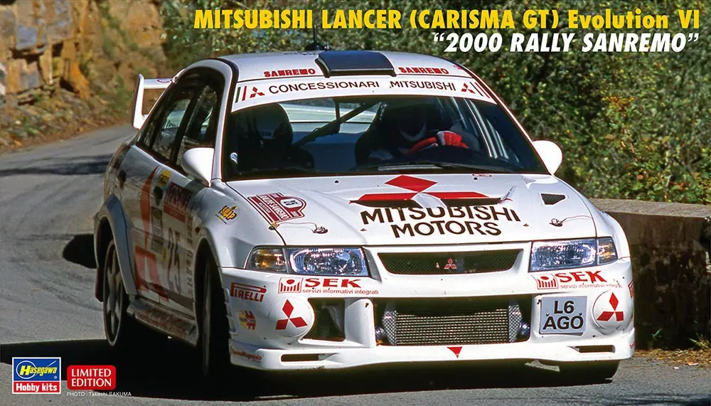 Hasegawa : Mitsubishi Lancer (Carisma GT) Evolution VI "2000 Rally ...