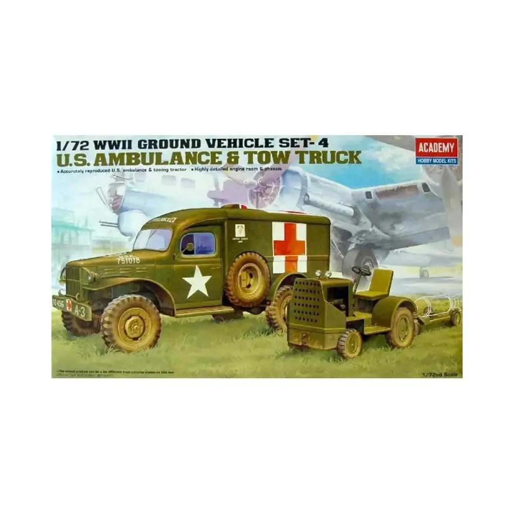 Academy : U.S. Ambulance & Towing Tractor (1/72) | Hobby2000 Modélisme