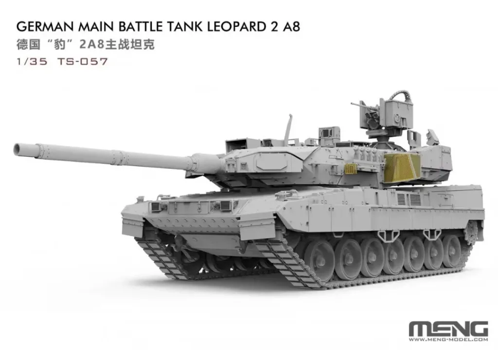 Meng : German Main Battle Tank Leopard 2 A8 | Hobby2000 Modélisme
